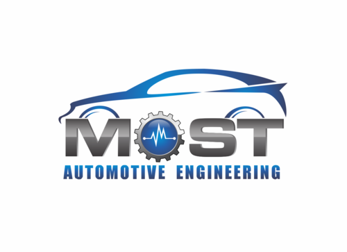 Business Logo, Most Automotive Engineering by Mostolino