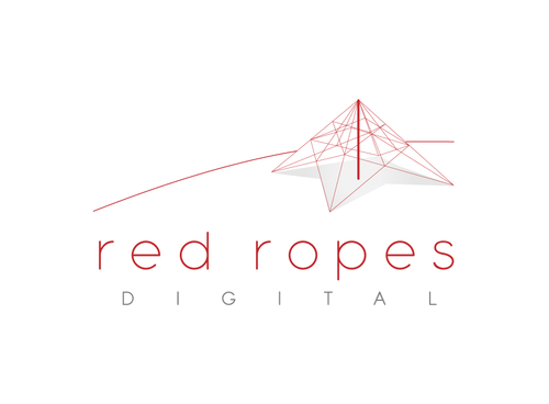 Company logo for use mostly online - Red Ropes Digital By Macsco