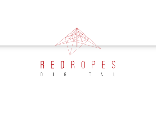 Company logo for use mostly online - Red Ropes Digital By Macsco