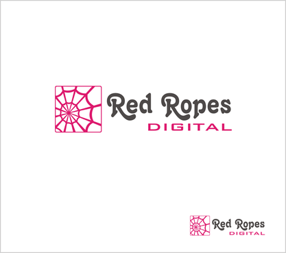 Company logo for use mostly online - Red Ropes Digital By Macsco