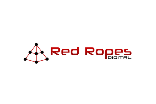 Company logo for use mostly online - Red Ropes Digital By Macsco