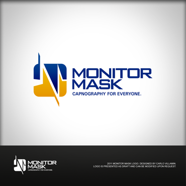 Monitor Mask business logo By Jwbeard