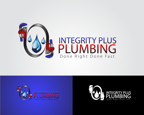 Integrity plus plumbing business logo By Nicolaskimball