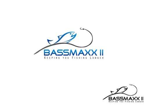 BassMaxx II - Product Logo Design (Outdoor, Bass Fishing, Boating) B