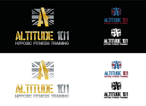 Business logo for new company Altitude 101, fitness training for athl