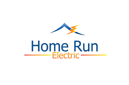 Business Logo for Home Run Electric By JDBidler