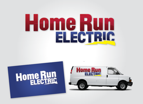 Business Logo for Home Run Electric By JDBidler