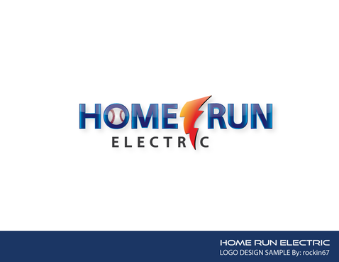 Business Logo for Home Run Electric by JDBidler