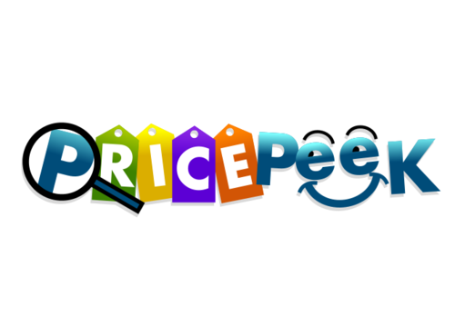 Logo for pricepeek.com By Luckypennybids