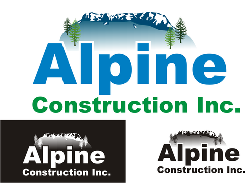 Alpine Construction logo By Clarkmindy