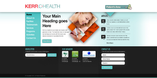 Kerr Health Website Homepage & Template Design By KerrHealth