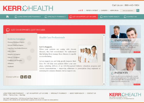 Kerr Health Website Homepage & Template Design By KerrHealth