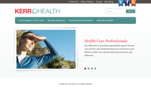 Kerr Health Website Homepage & Template Design By KerrHealth