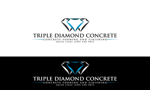 Business Logo. Triple Diamond Concrete By Arlenisaac