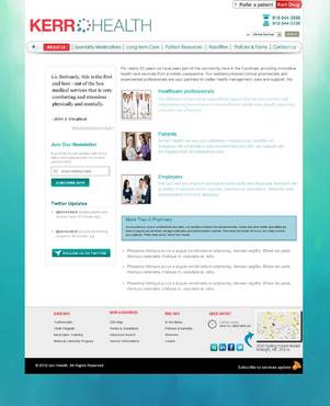 Kerr Health Website Homepage & Template Design By KerrHealth