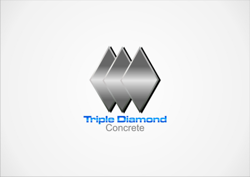 Business Logo. Triple Diamond Concrete by Arlenisaac