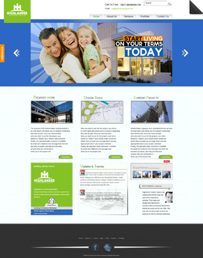 Highlander Design Build - Web Page Concept By Highlanderdb