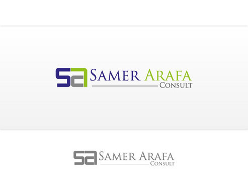 A business logo. My cmpany name is Samer Arafa Consult FZE. My Name i