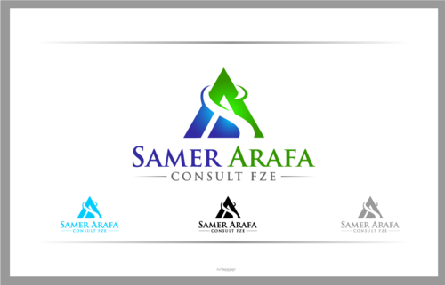 A business logo. My cmpany name is Samer Arafa Consult FZE. My Name i