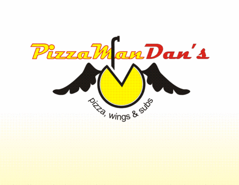 PizzaMan Dan's Logo Design By Rustyspizza