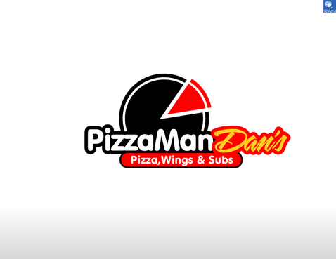 PizzaMan Dan's Logo Design By Rustyspizza