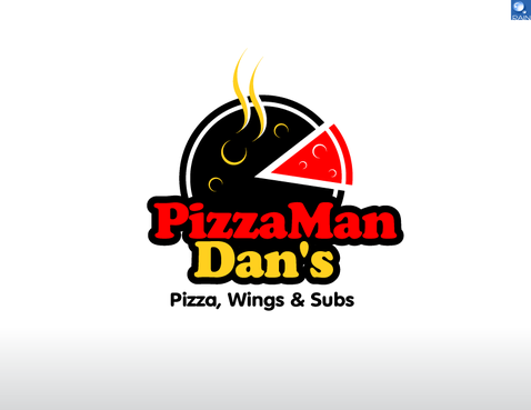 PizzaMan Dan's Logo Design By Rustyspizza