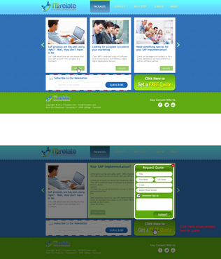 Horizontal scrolling homepage By Bentfoss