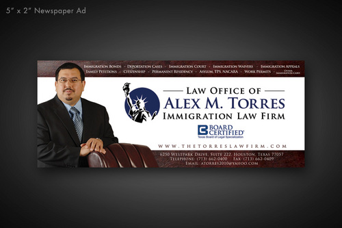 Newspaper Ad for Immigration Law Firm By Atorres2010