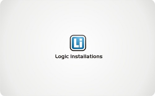 logo for an installation company. Install racking shelving conveyor e