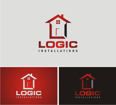 logo for an installation company. Install racking shelving conveyor e