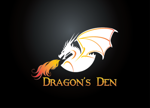 "Dragon's Den" logo for an exhibit for The Rennaisance Festival. It i