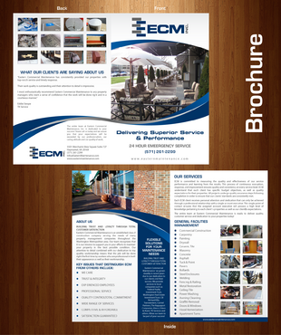 Brochure for a commercial maintenance company By Xereas