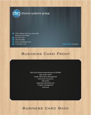 Business Cards for DSG By Kscott