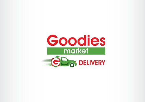 A delivery logo for Goodies market By Misrgroup