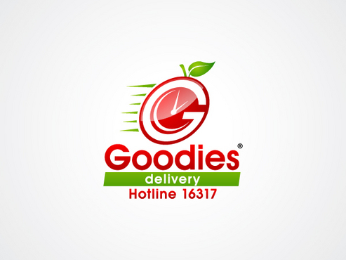 A delivery logo for Goodies market By Misrgroup