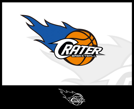 Crater Comet Basketball Logo for Uniforms by Vranesm