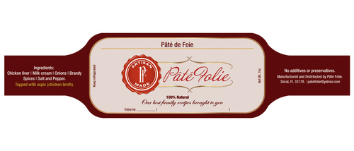 Label for a Pate packaging By Iandreu