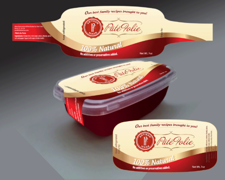 Label for a Pate packaging By Iandreu