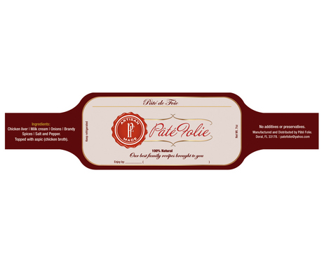 Label for a Pate packaging By Iandreu