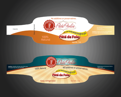 Label for a Pate packaging By Iandreu