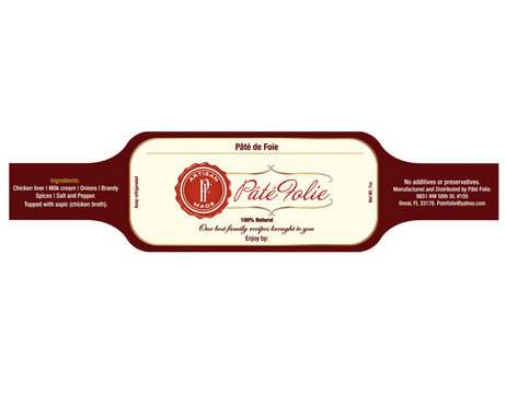 Label for a Pate packaging By Iandreu