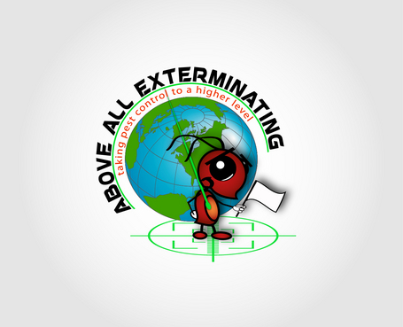 logo for a pest control company/ ABOVE ALL EXTERMINATING By Wongus05