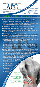 Back Pain Program Newspaper Ad By APGHealthNetwork