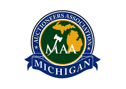 Logo for an Auctioneer Association By Michiganauction