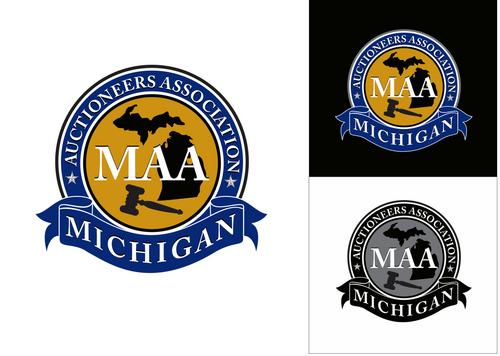 Logo for an Auctioneer Association By Michiganauction