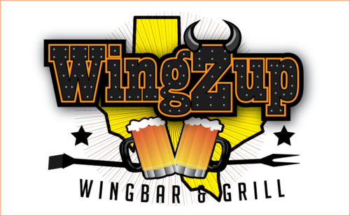 Sports themed wingbar with specialty of Buffalo style chicken wings