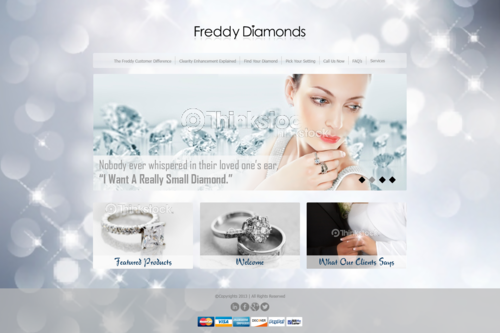 Homepage Design for Engagement Ring Website By Aaronflo