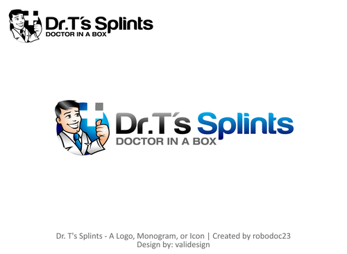 Logo for professional grade medical splint kits By Robodoc23