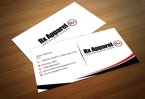 Biz Card for Rx Apparel By RealXtremeRx