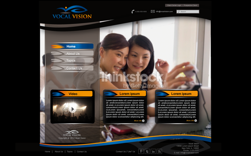 Website for Vocal Vision Brand By Qstrm1